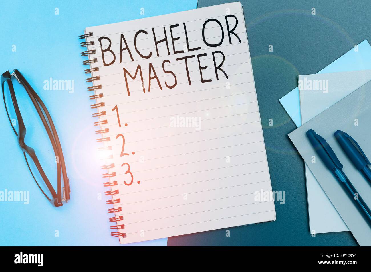 Conceptual caption Bachelor Master, Business concept An advanced degree ... Conceptual caption Bachelor Master, Business concept An advanced degree ...