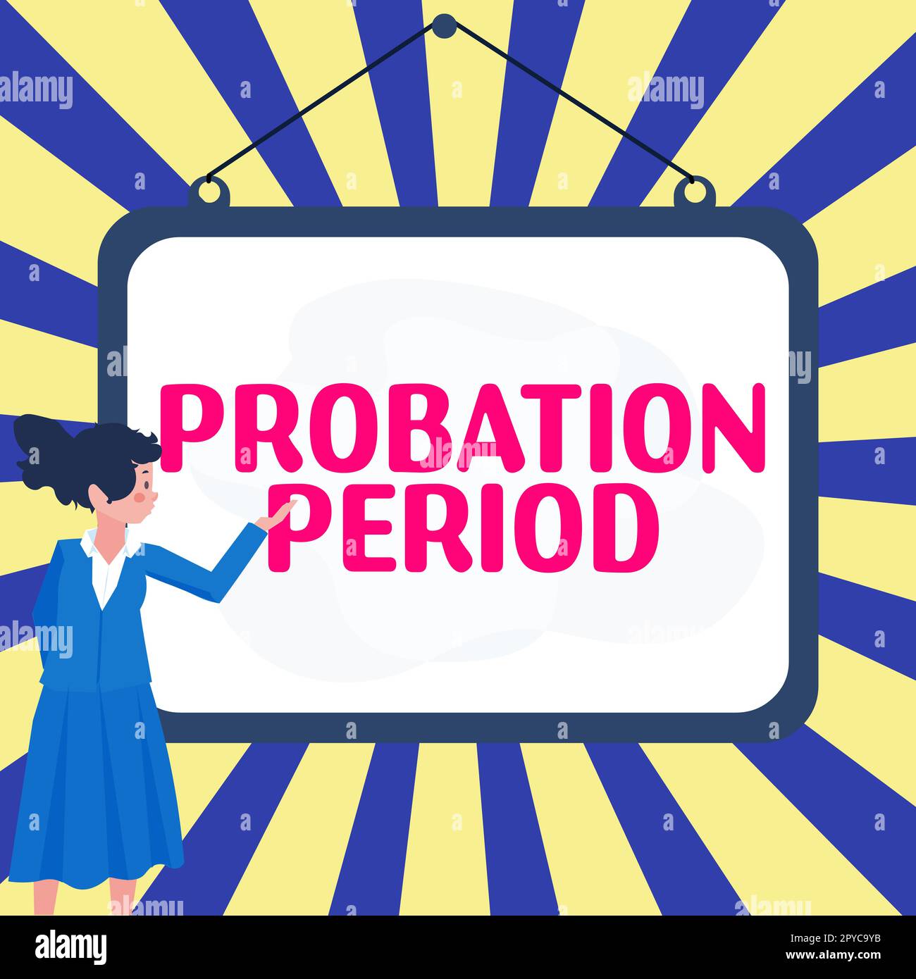 Conceptual display Probation Period. Business showcase focused and ...