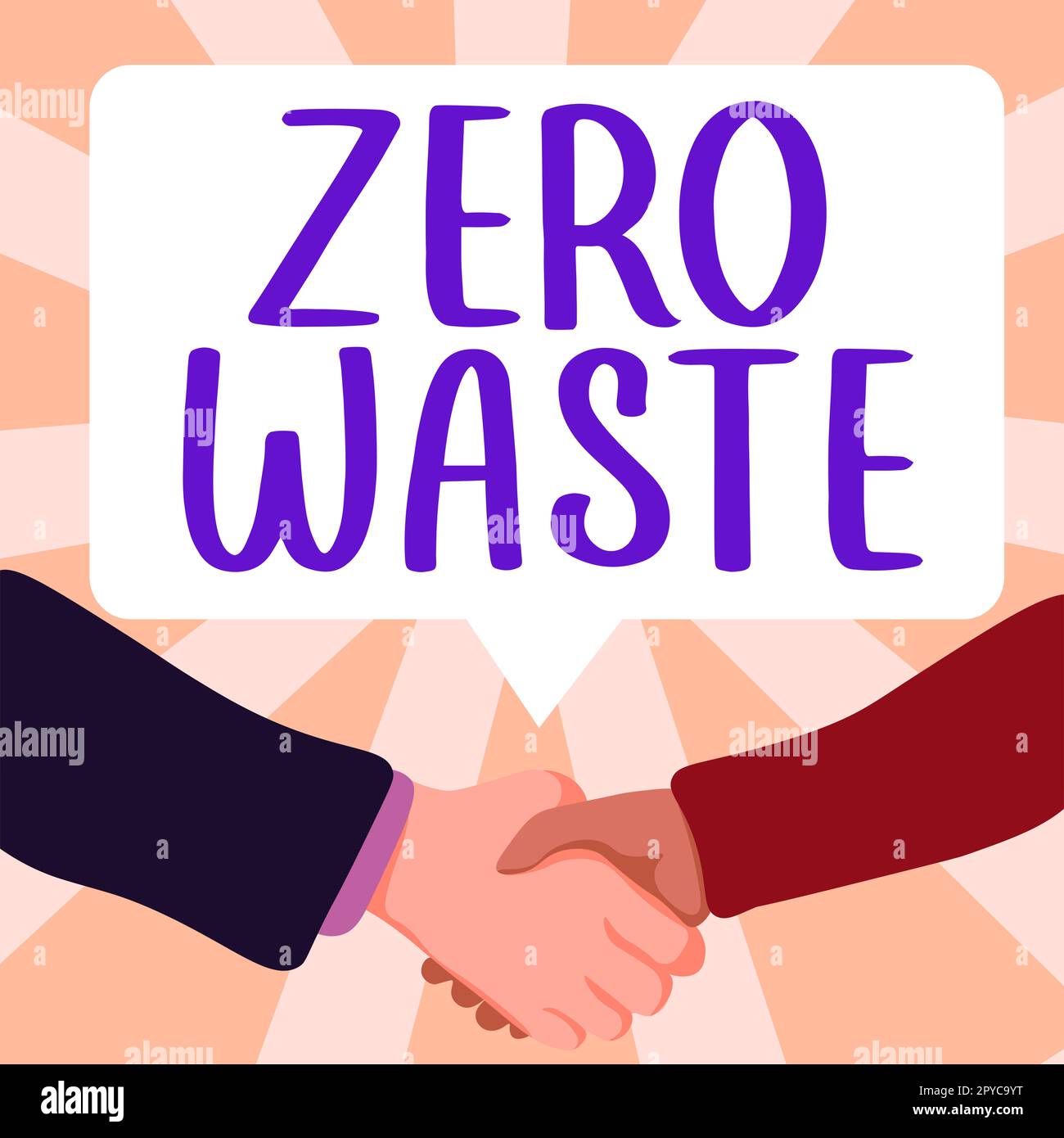 Sign displaying Zero Waste. Concept meaning industrial responsibility ...