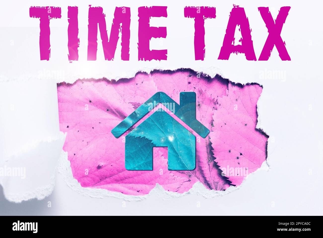 Text sign showing Time Tax. Conceptual photo when individual taxpayers ...