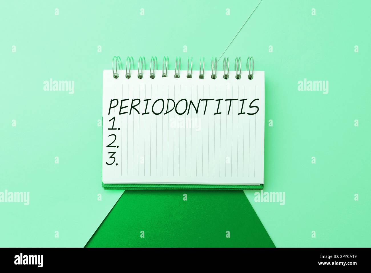 Writing displaying text Periodontitis. Concept meaning Swelling of the ...