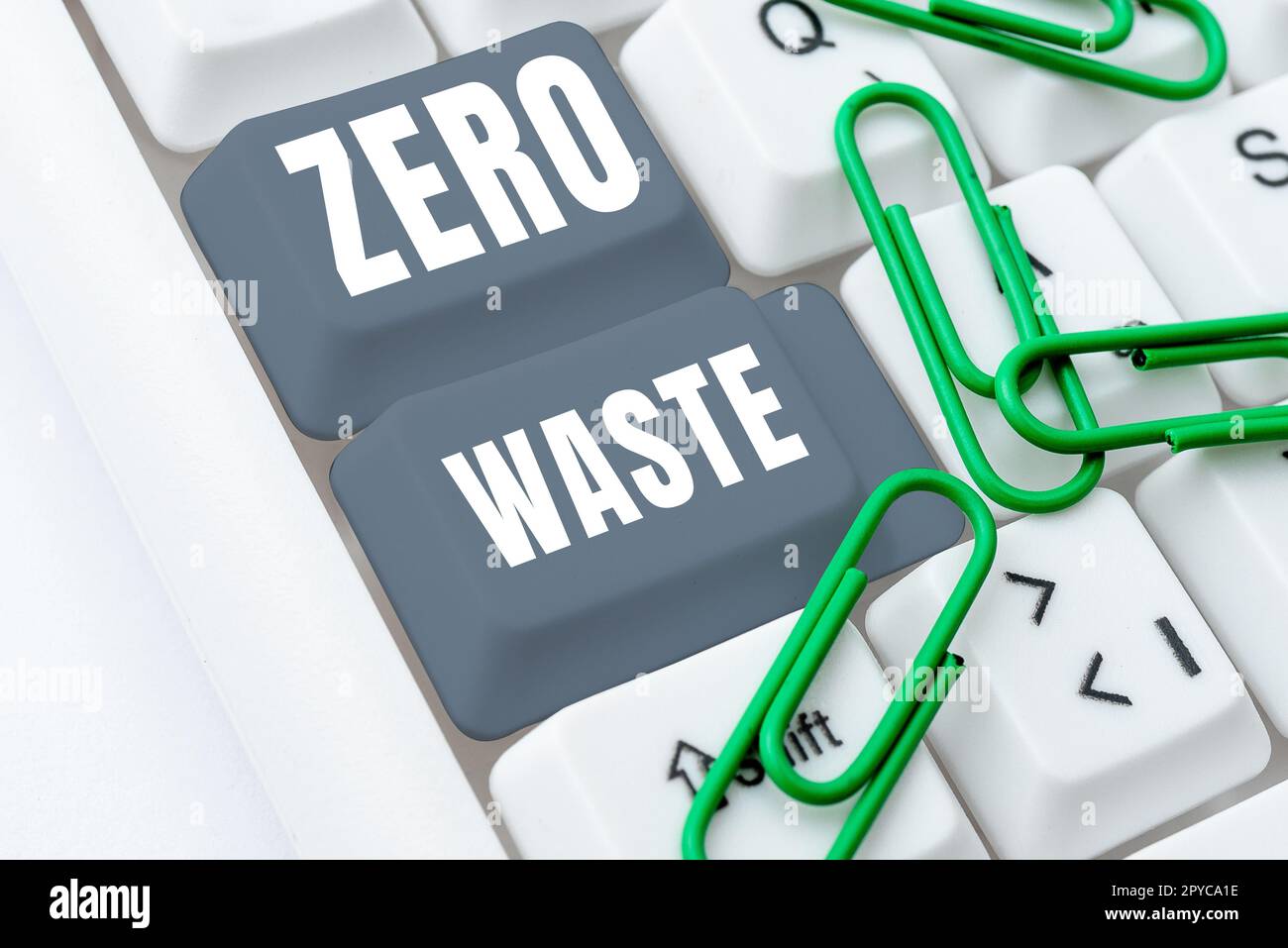 Conceptual caption Zero Waste. Conceptual photo industrial ...