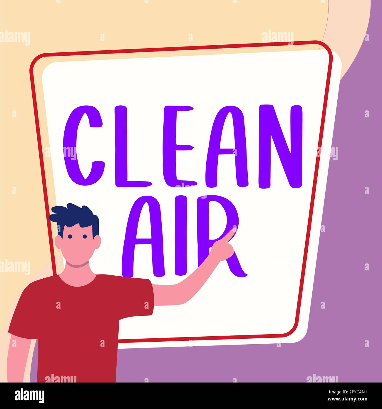 Sign displaying Clean Air. Conceptual photo air that has no harmful ...