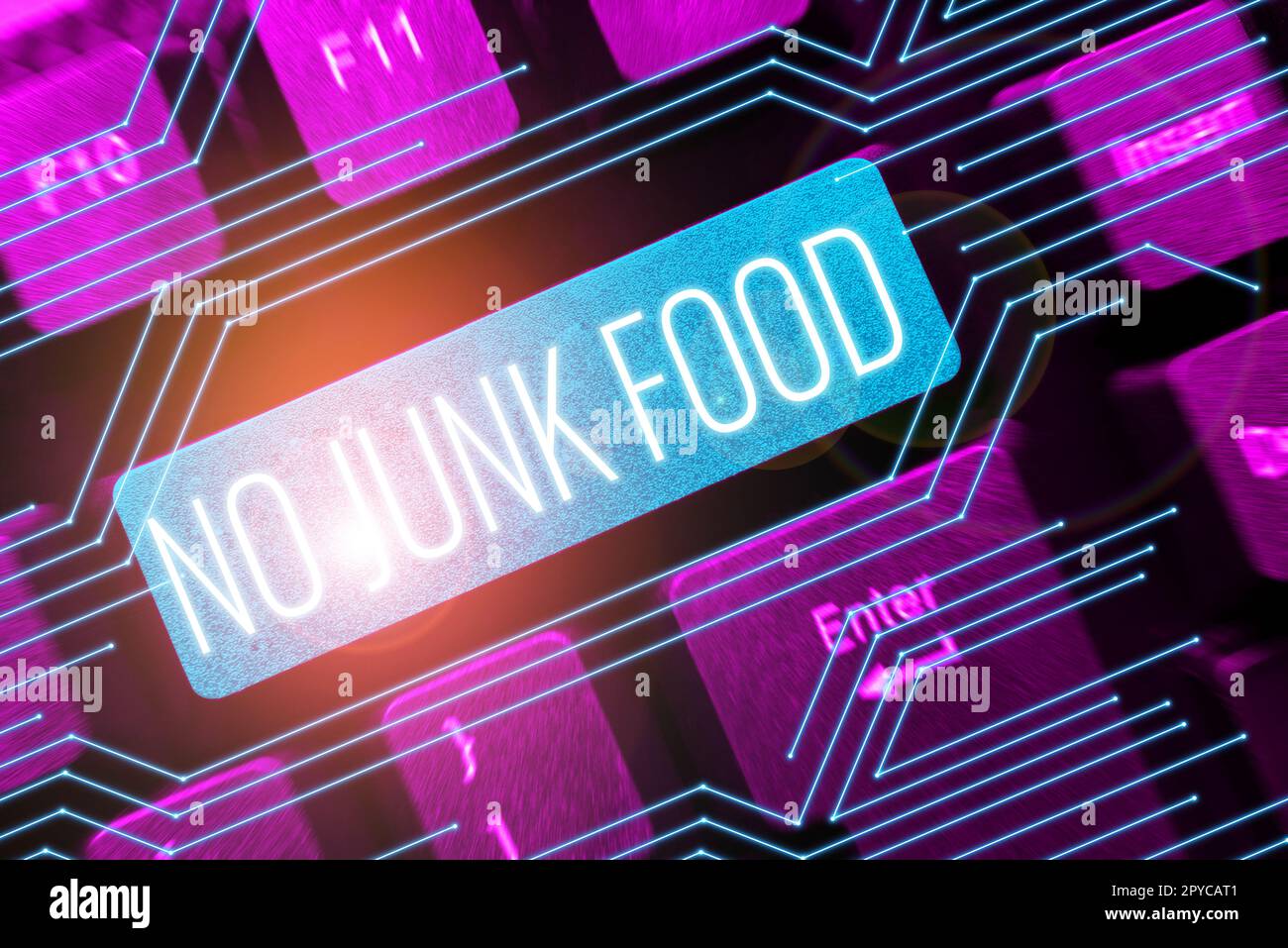 Handwriting text No Junk Food. Word Written on Stop eating unhealthy ...