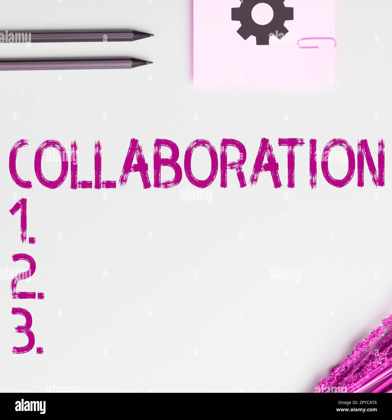 Collaboration word hi-res stock photography and images - Alamy