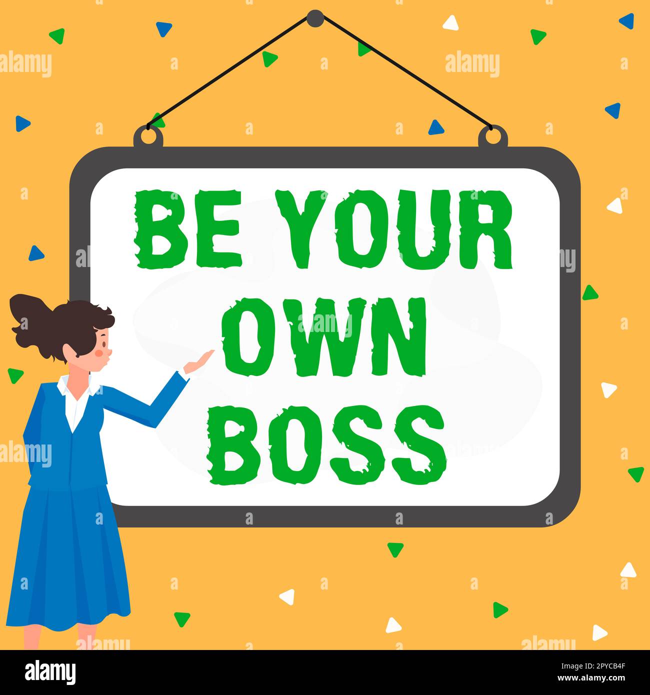 Text sign showing Be Your Own Boss. Concept meaning Entrepreneurship ...