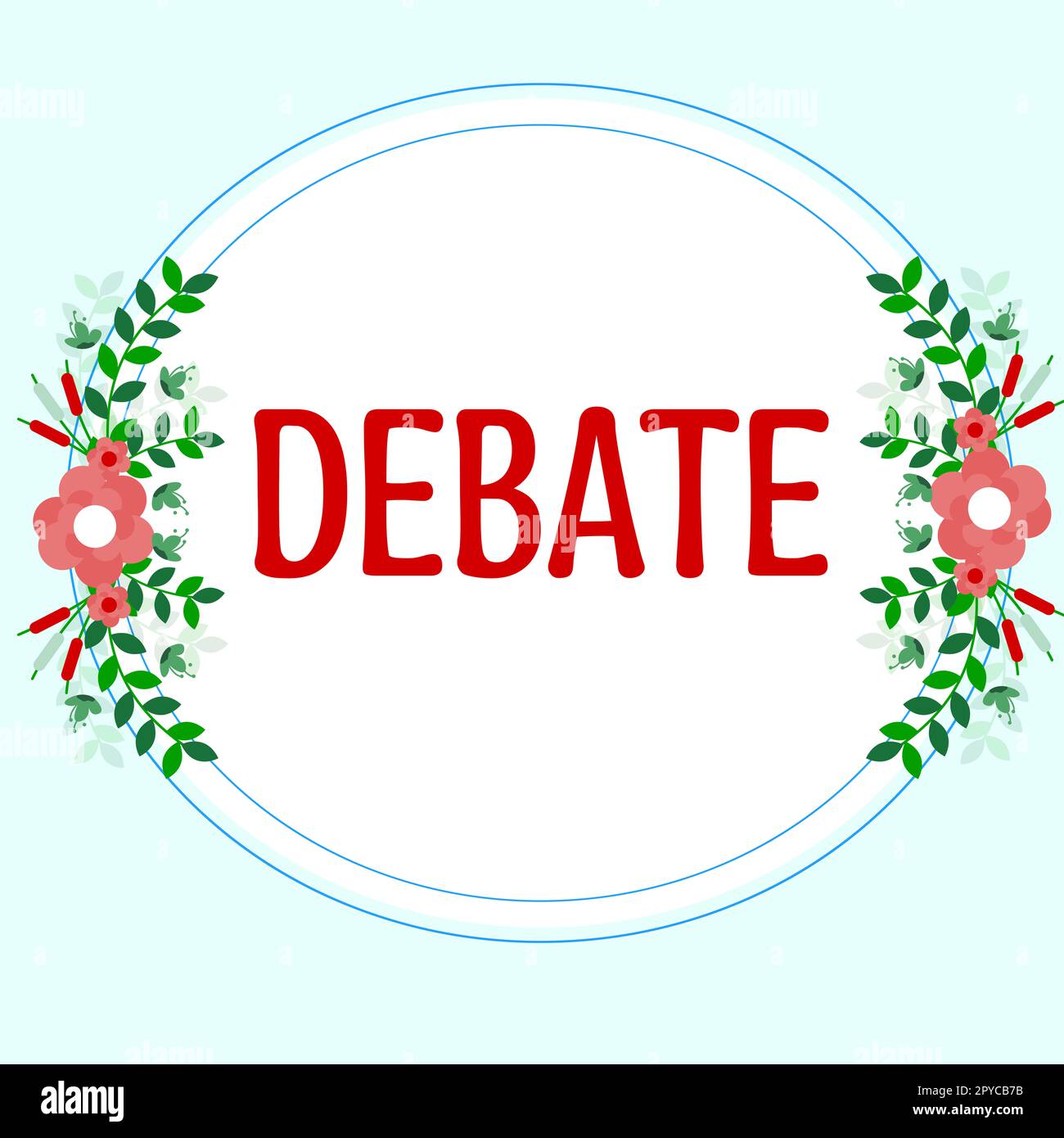 Conceptual caption Debate. Business showcase formal discussion on ...