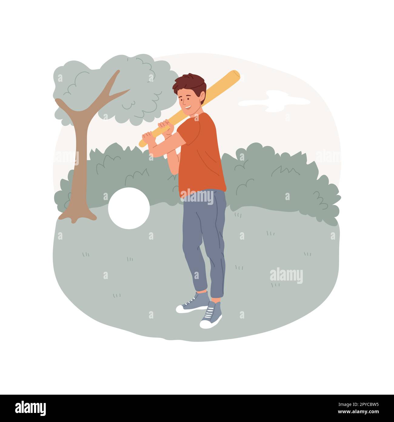 Daily practice isolated cartoon vector illustration. Concentrated ...