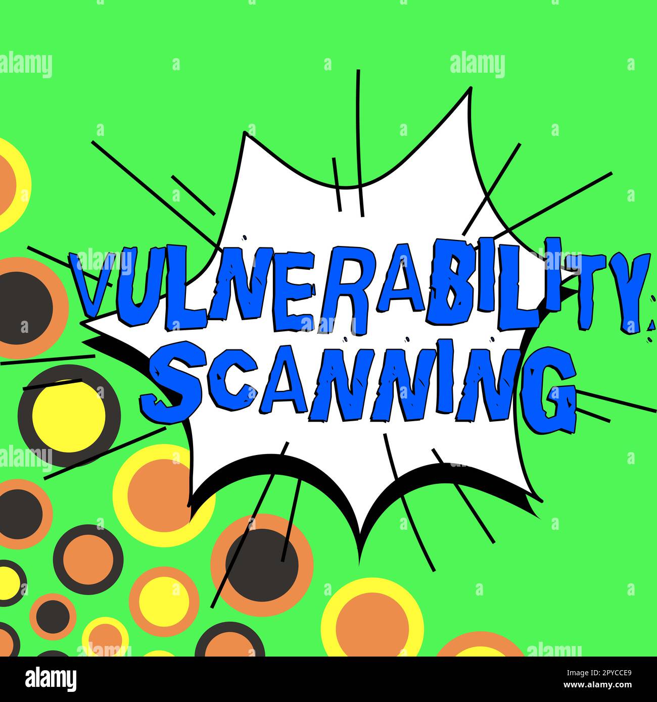 Conceptual display Vulnerability Scanning. Business idea defining ...