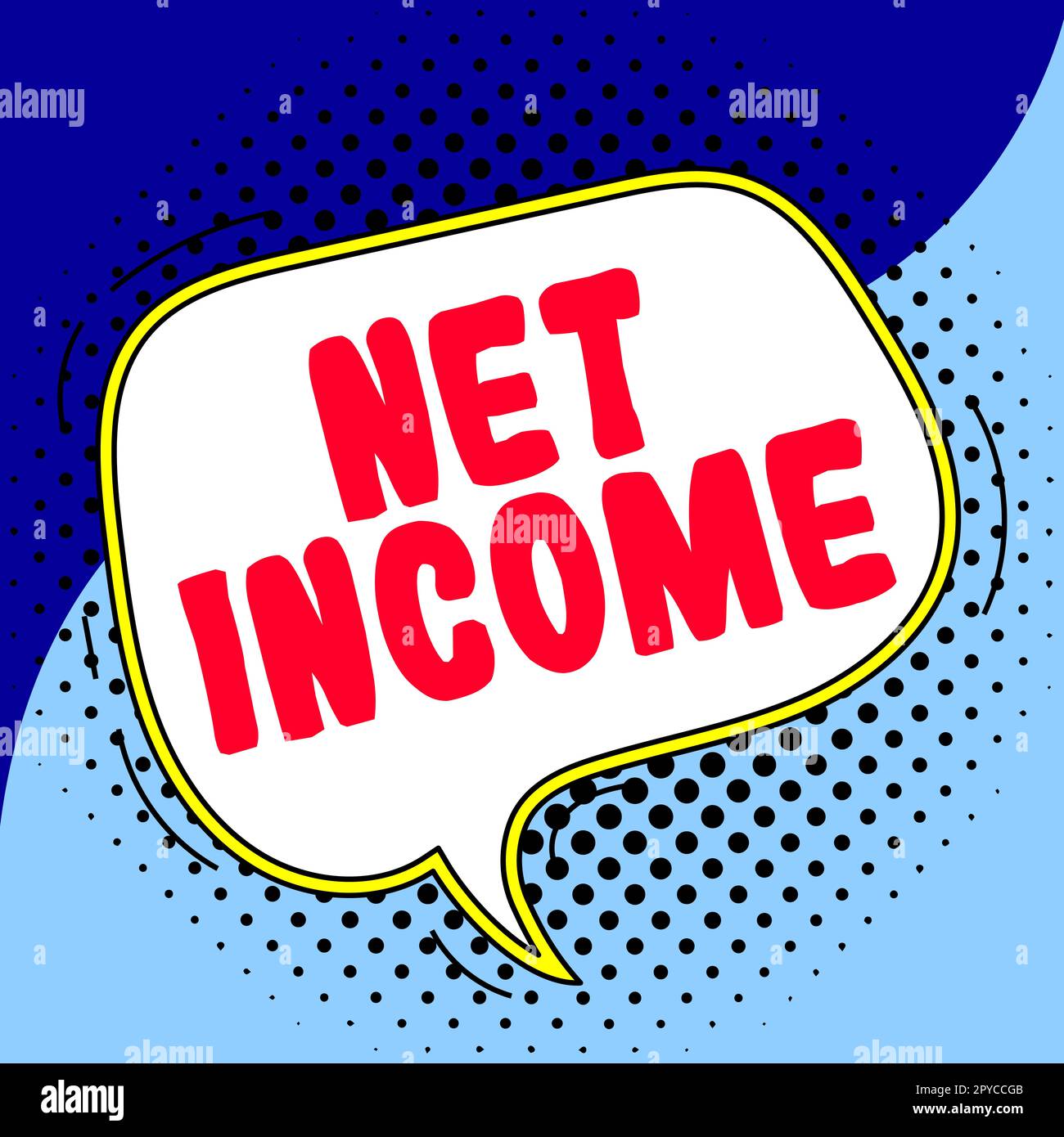 Writing displaying text Net Income, Word for the gross income remaining ...