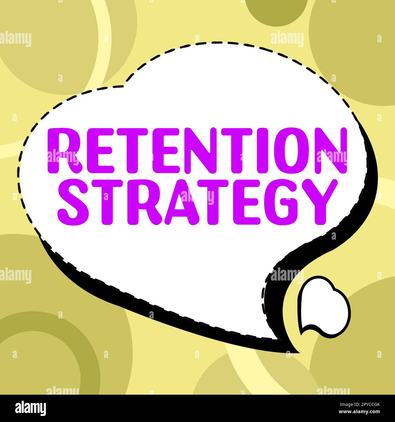 Hand writing sign Retention Strategy. Business overview activities to ...
