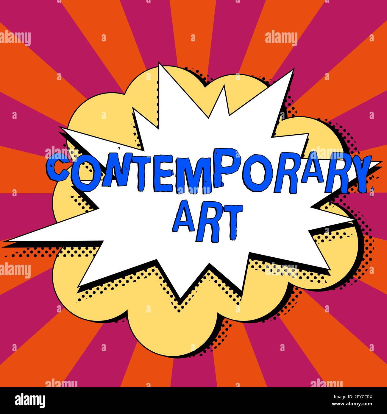 Handwriting text Contemporary Art. Concept meaning made today by living ... Handwriting text Contemporary Art. Concept meaning made today by living ...