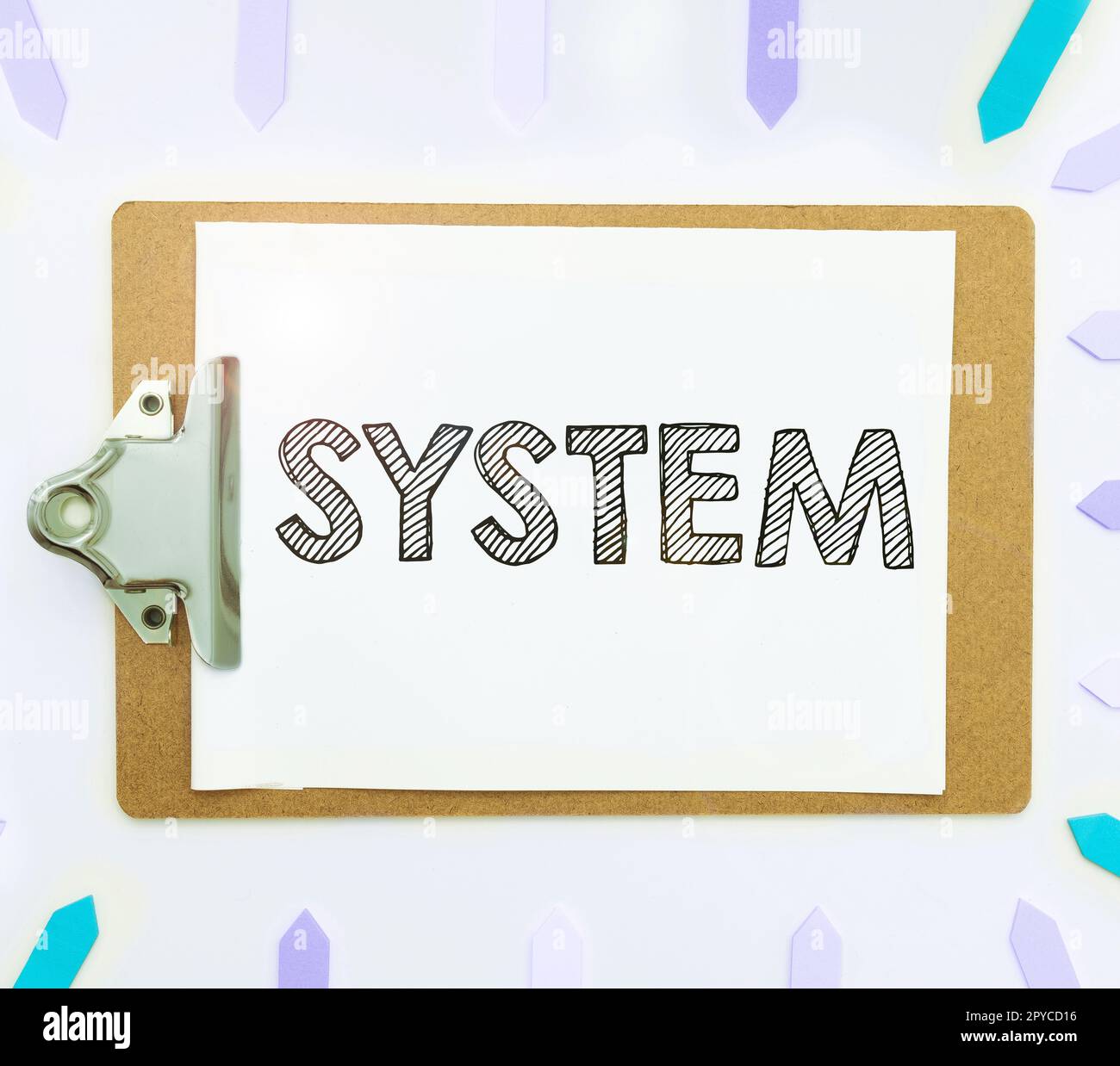 Handwriting text System. Business approach set of things working ...