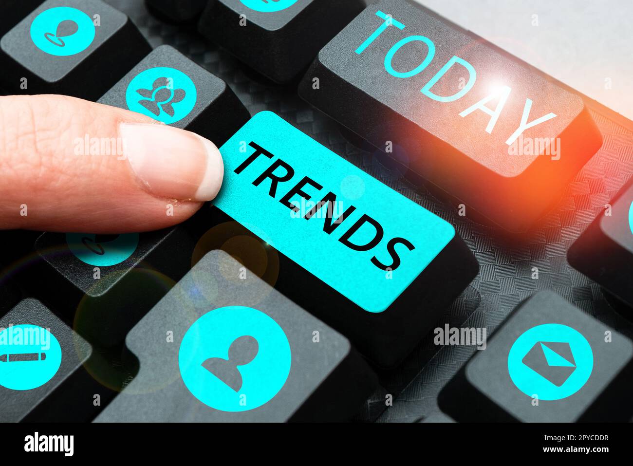 Conceptual caption Trends. Business showcase general direction in which ...