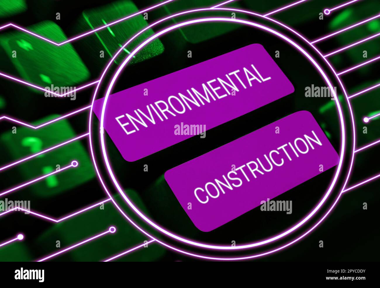 Text showing inspiration Environmental Construction. Business concept ...