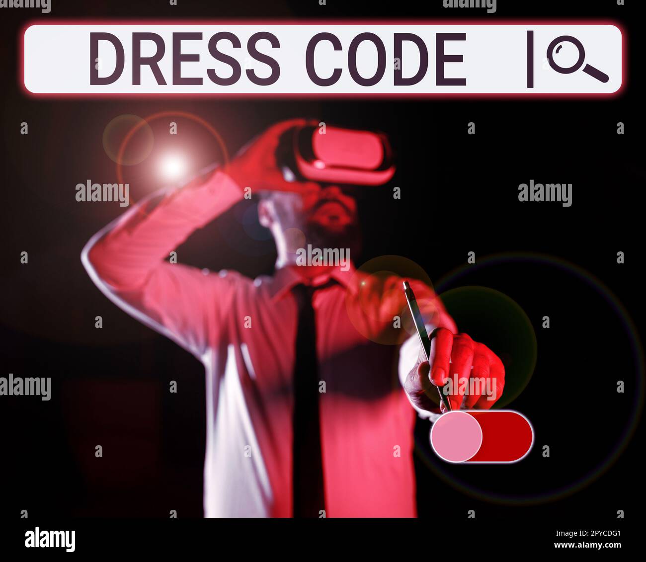 Conceptual caption Dress Code. Business showcase an accepted way of ...