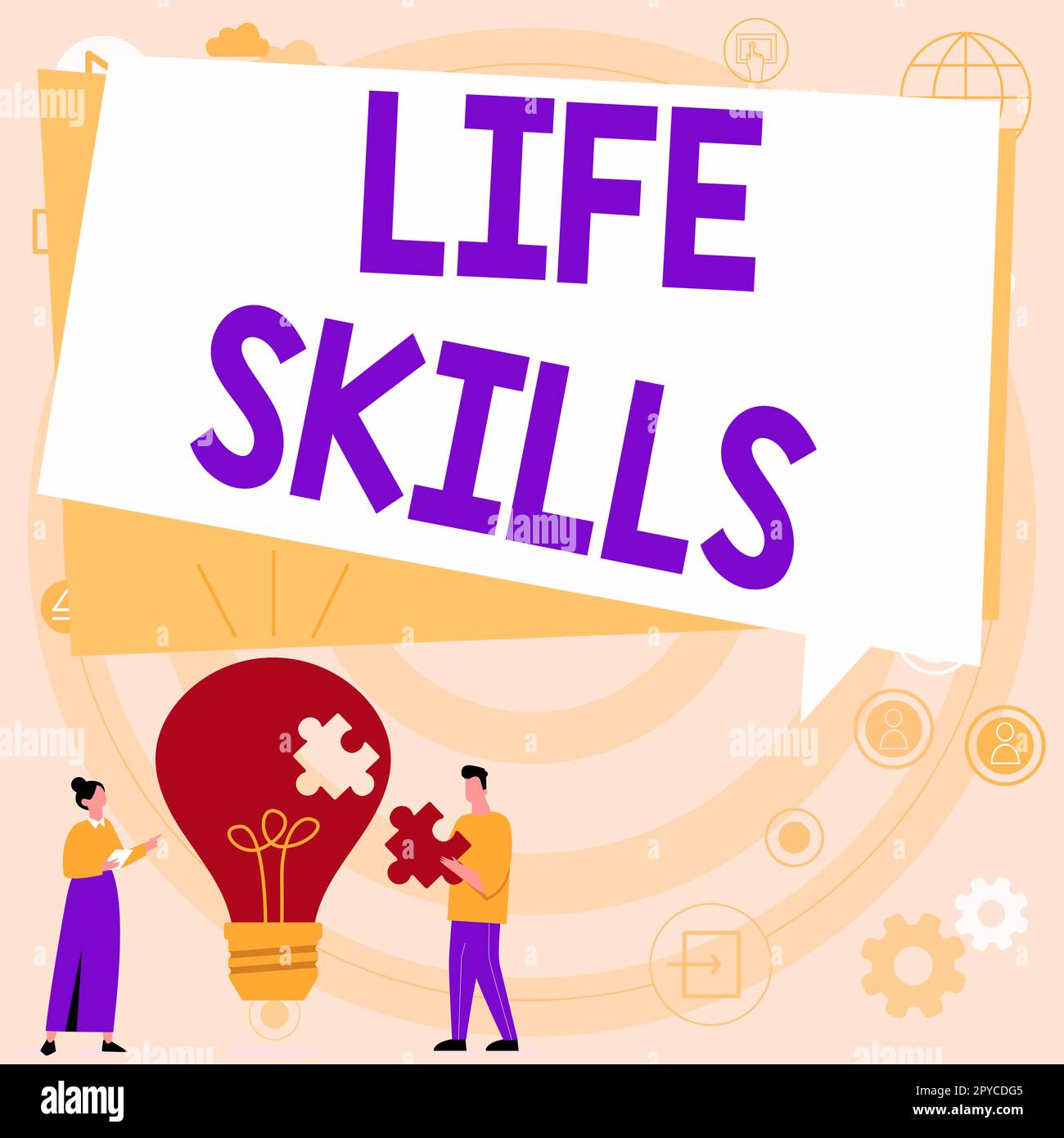 Text sign showing Life Skills. Concept meaning that is necessary or ...