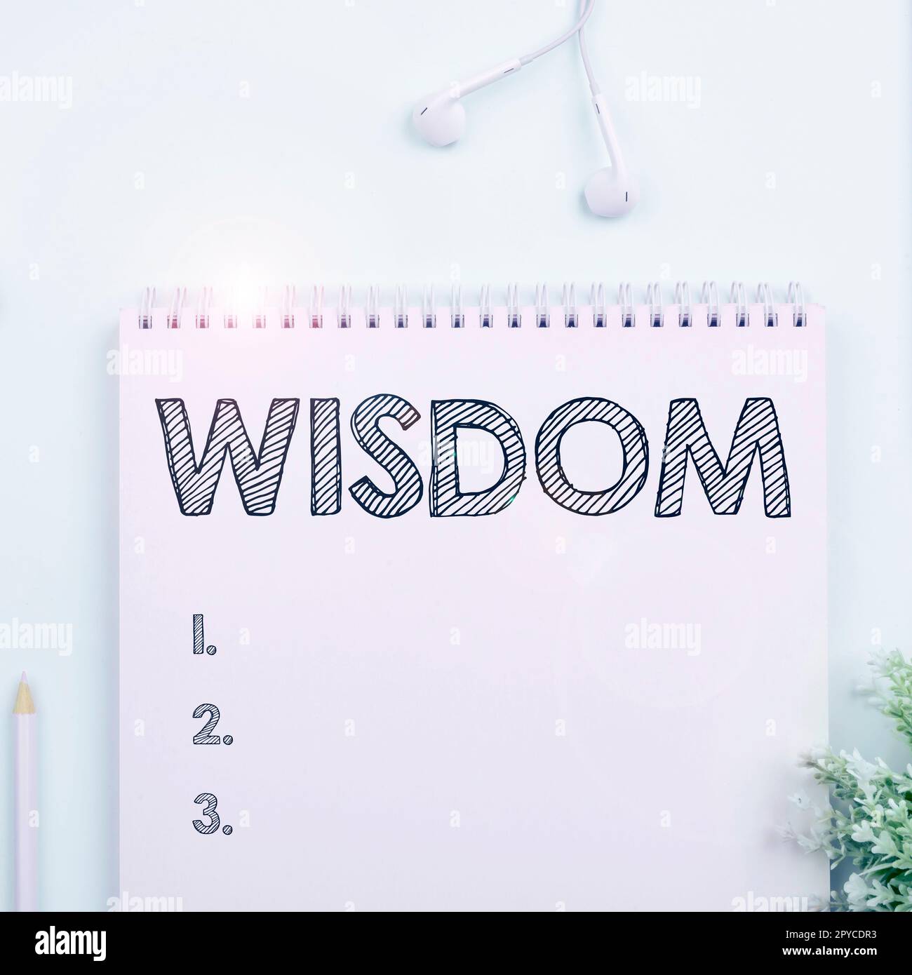 Conceptual caption Wisdom. Word for quality having experience knowledge ...