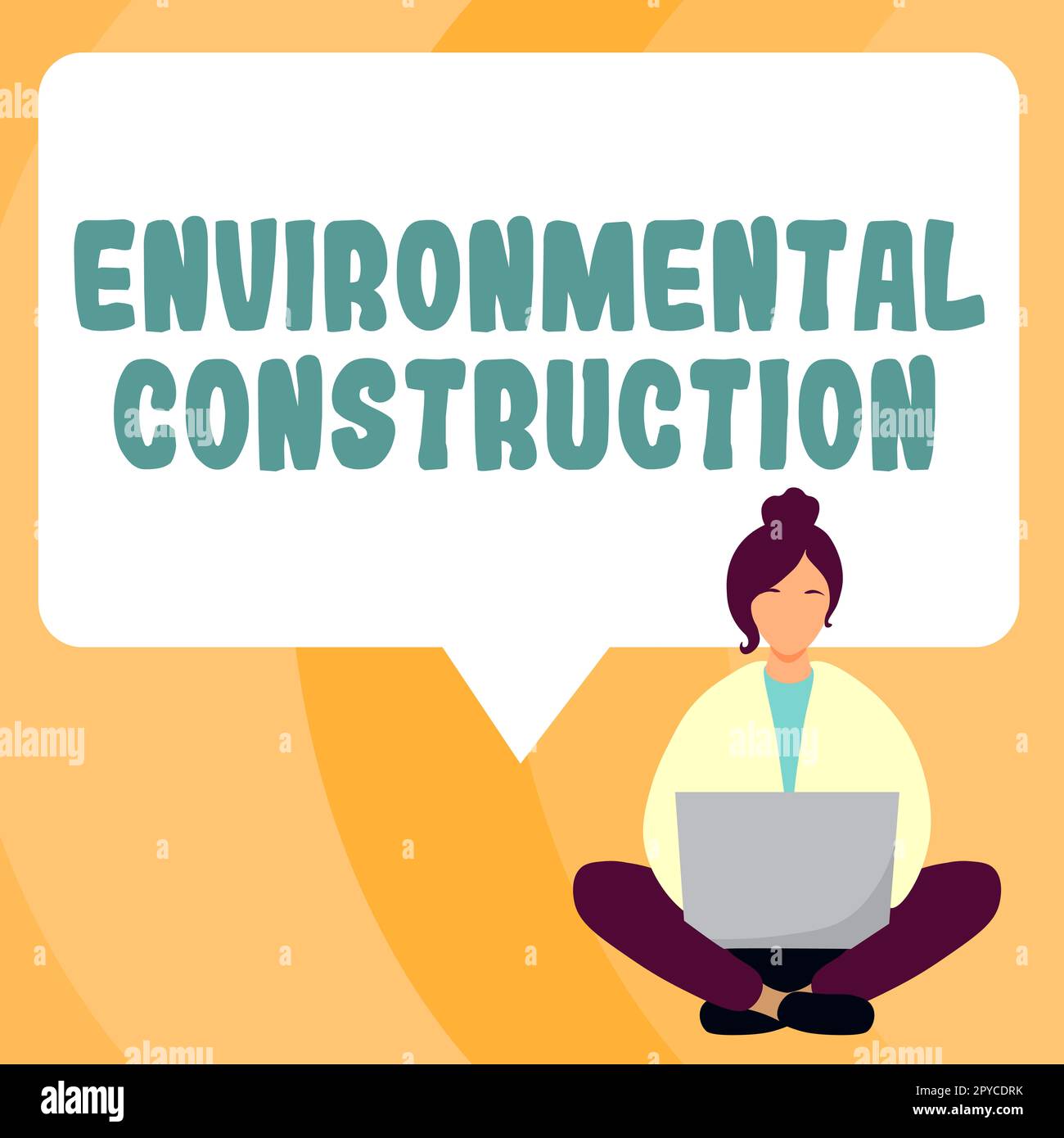 Hand writing sign Environmental Construction, Business overview ...