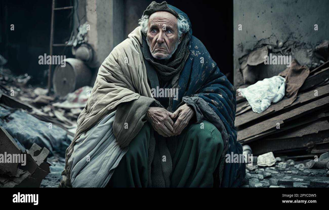 Disaster rubble grieving crying hi-res stock photography and images - Alamy