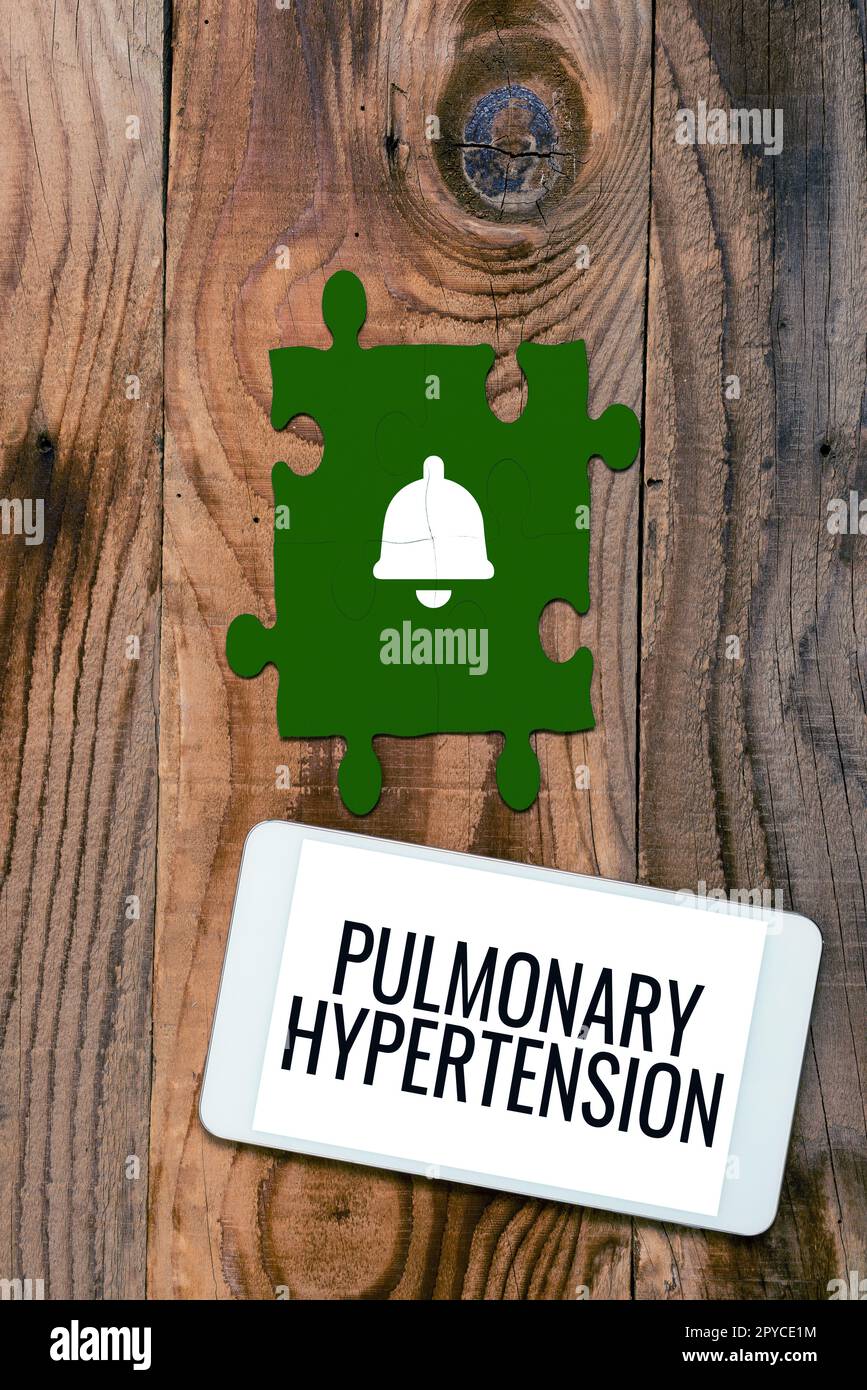 Hand writing sign Pulmonary Hypertension. Business showcase person that ...
