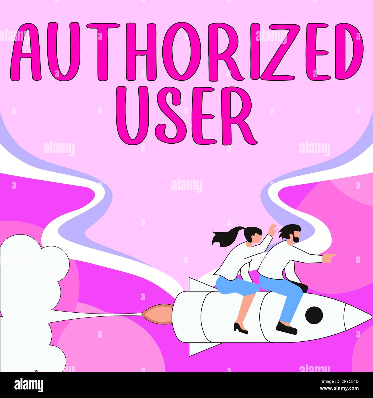 Text sign showing Authorized User. Internet Concept person granted permission to manage access ...