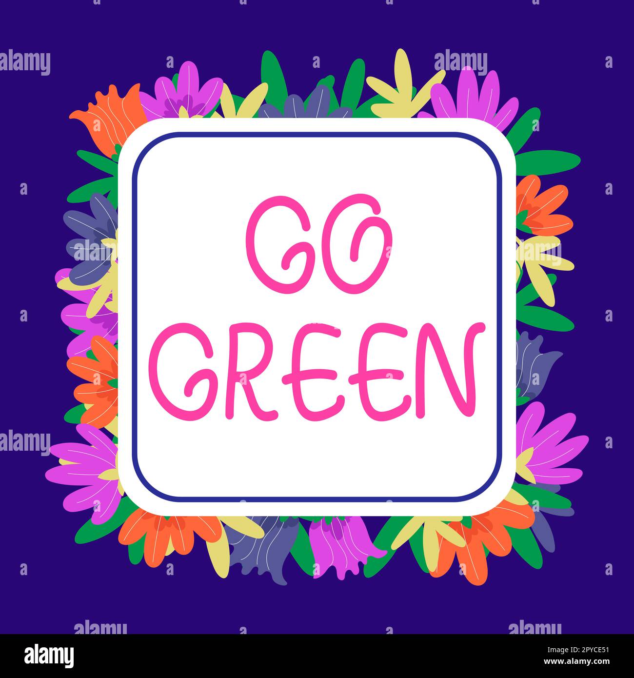 Conceptual display Go Green. Business idea making more environmentally ...