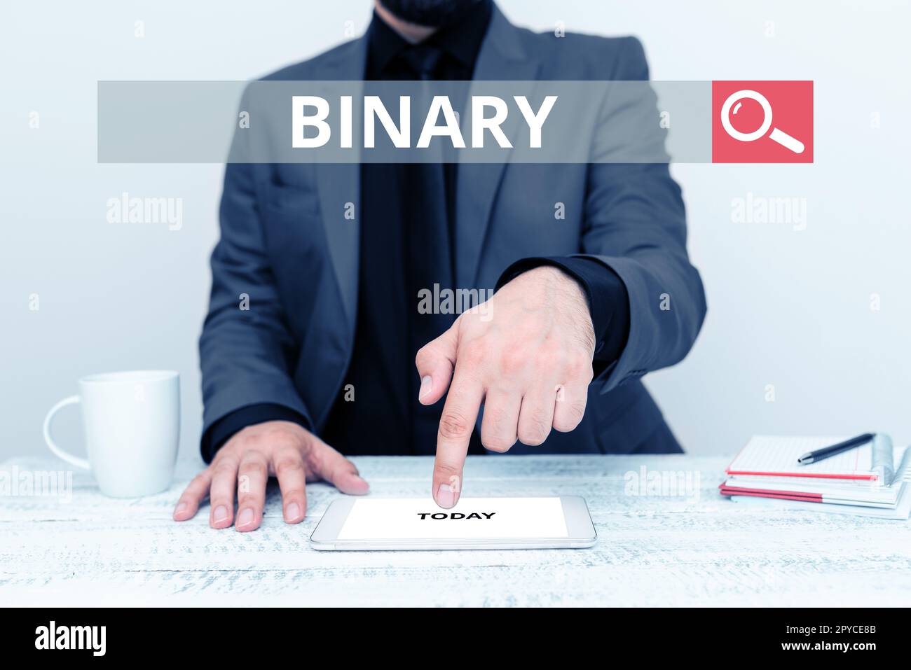 Text Caption Presenting Binary Business Idea Relating To Using Or