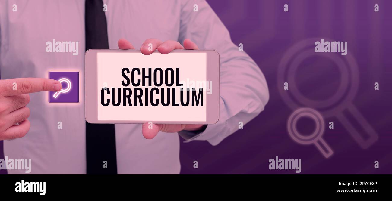 Inspiration showing sign School Curriculum. Business showcase designed ...