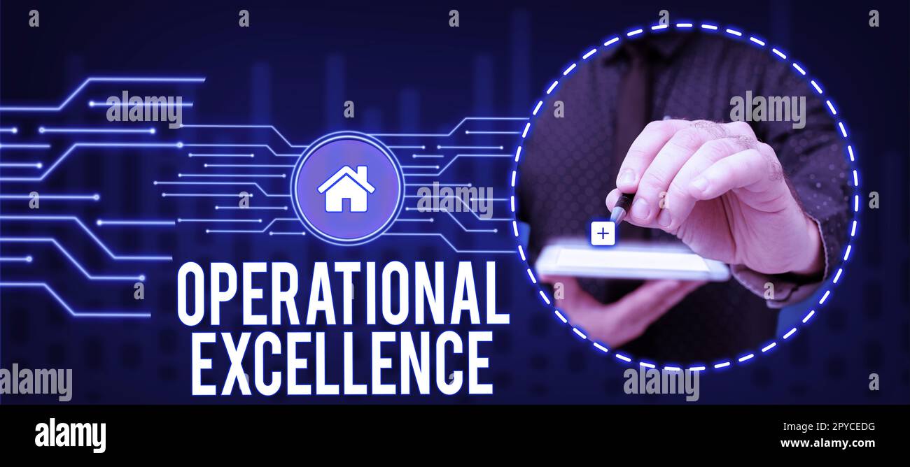 Text sign showing Operational Excellence. Internet Concept software ...