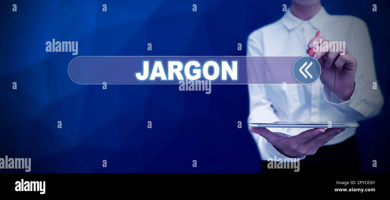 Writing displaying text Jargon. Business concept special words or ...