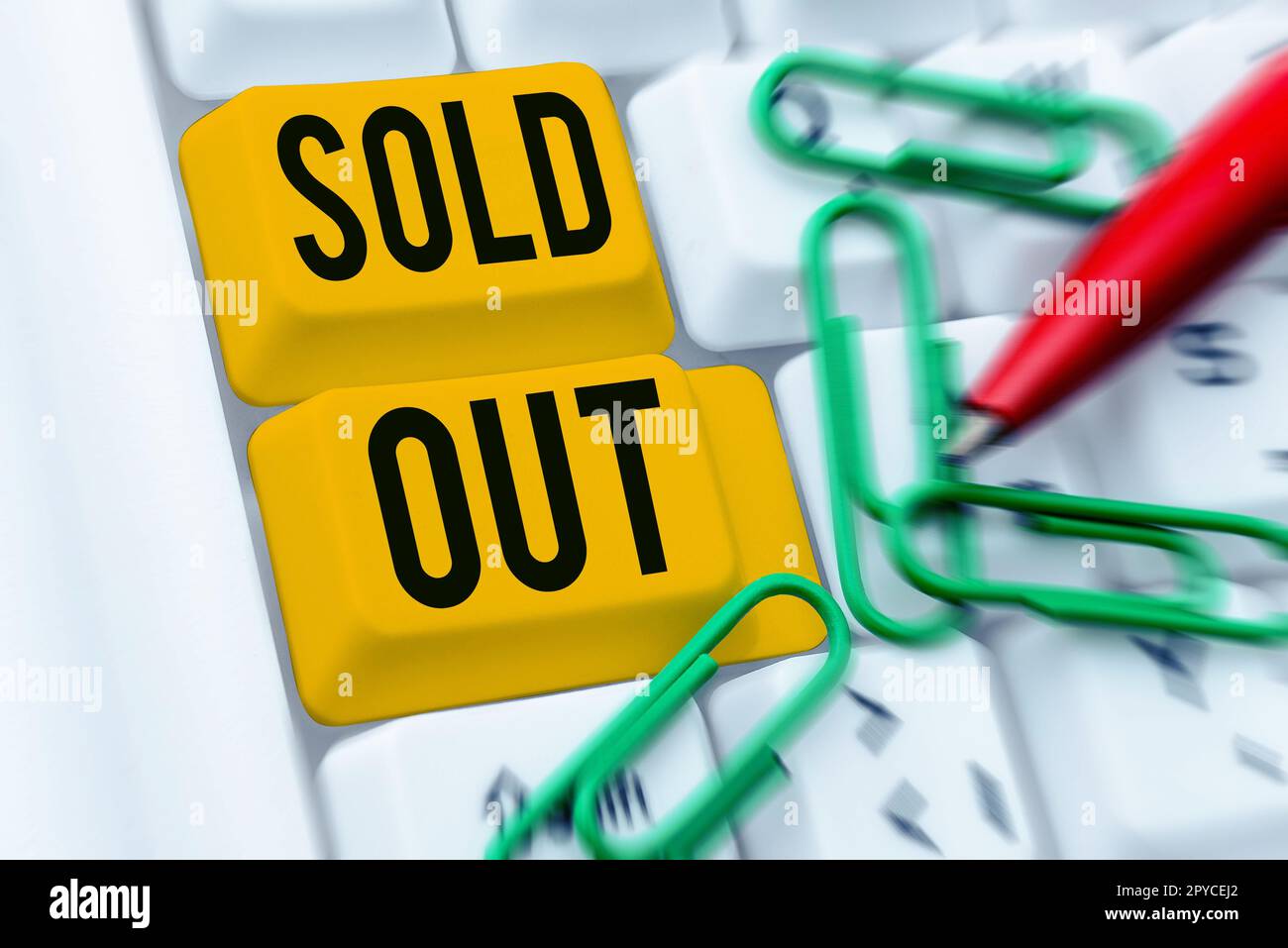 Conceptual caption Sold Out. Concept meaning Not available anymore ...