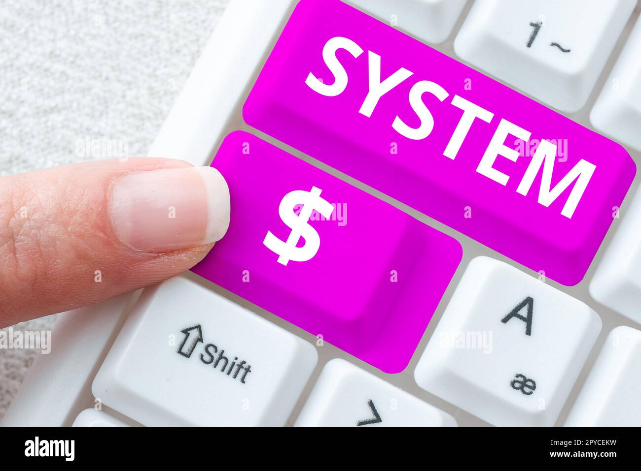 Handwriting text System. Business overview set of things working ...