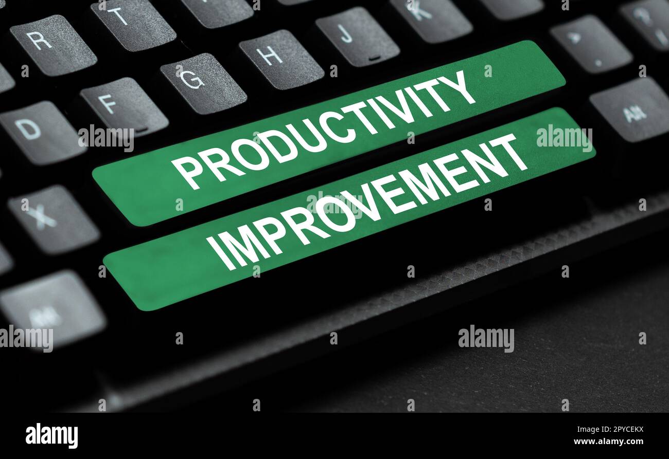 Handwriting text Productivity Improvement. Concept meaning Hacking ... Handwriting text Productivity Improvement. Concept meaning Hacking ...