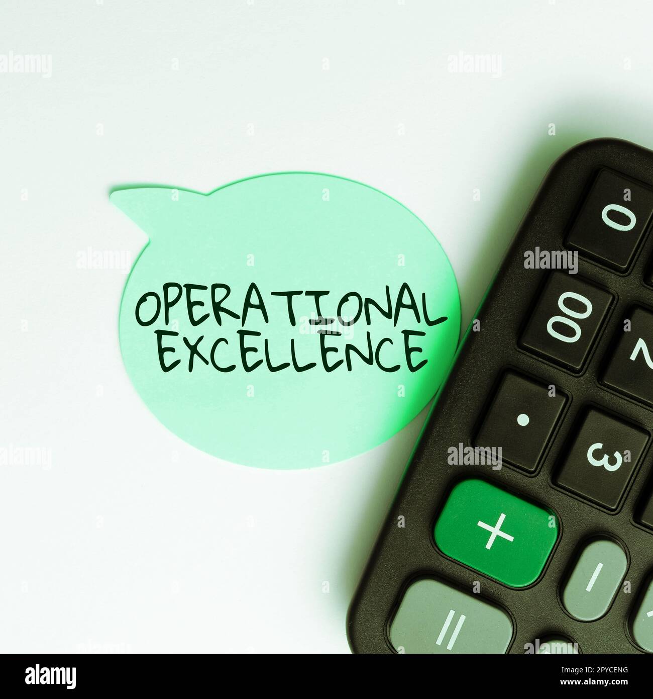 Hand writing sign Operational Excellence. Business idea software that ...