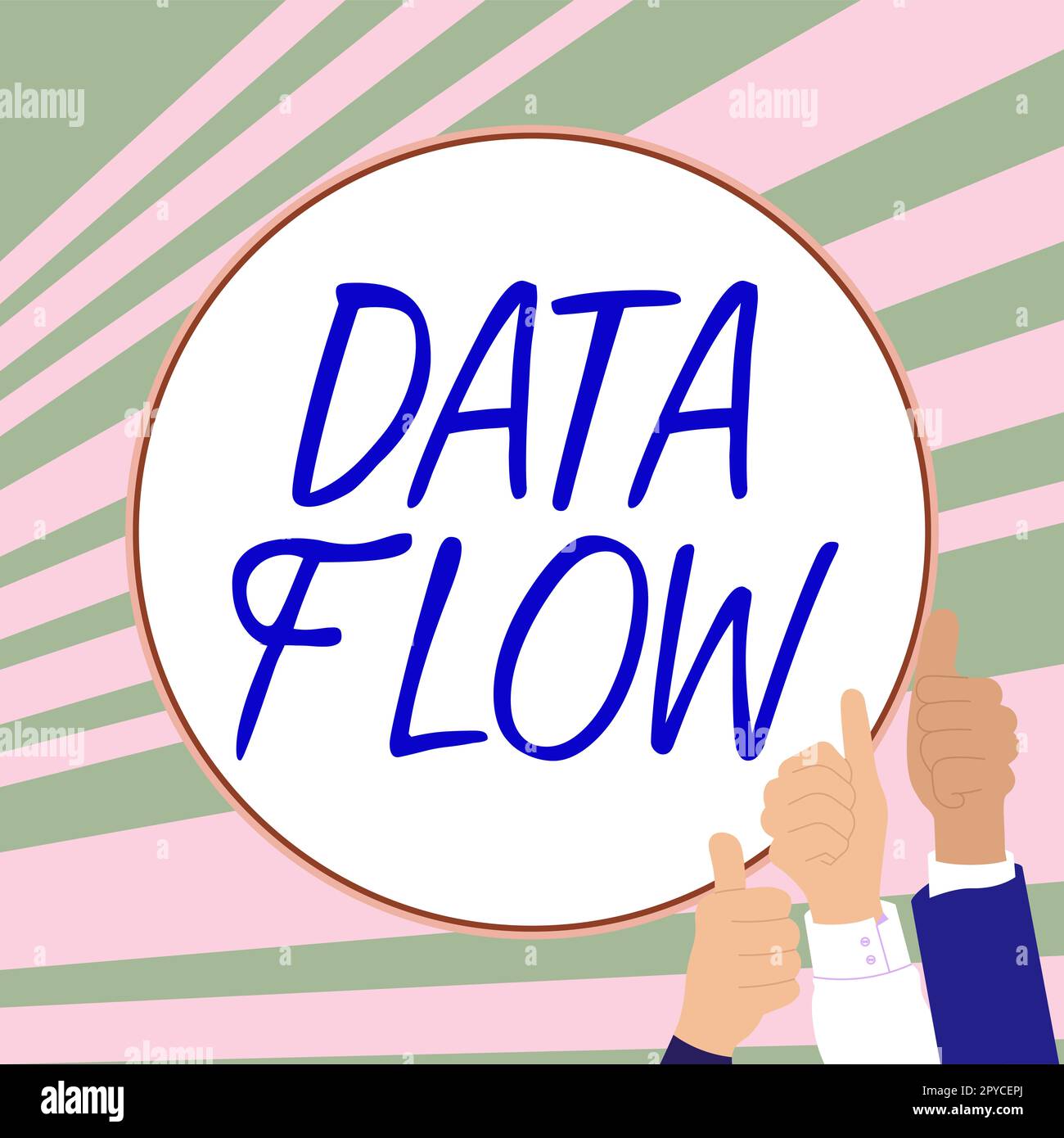 Inspiration showing sign Data Flow. Word Written on the movement of data through a system ...