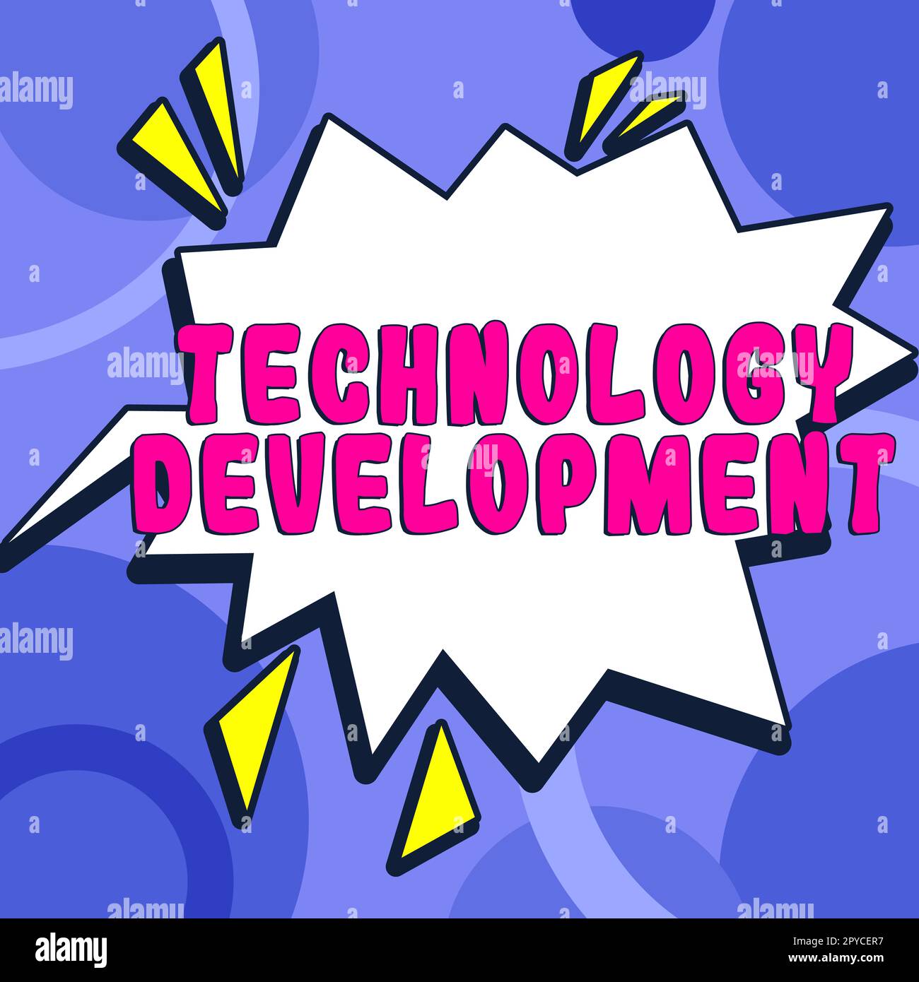 Hand writing sign Technology Development. Concept meaning Technological ...