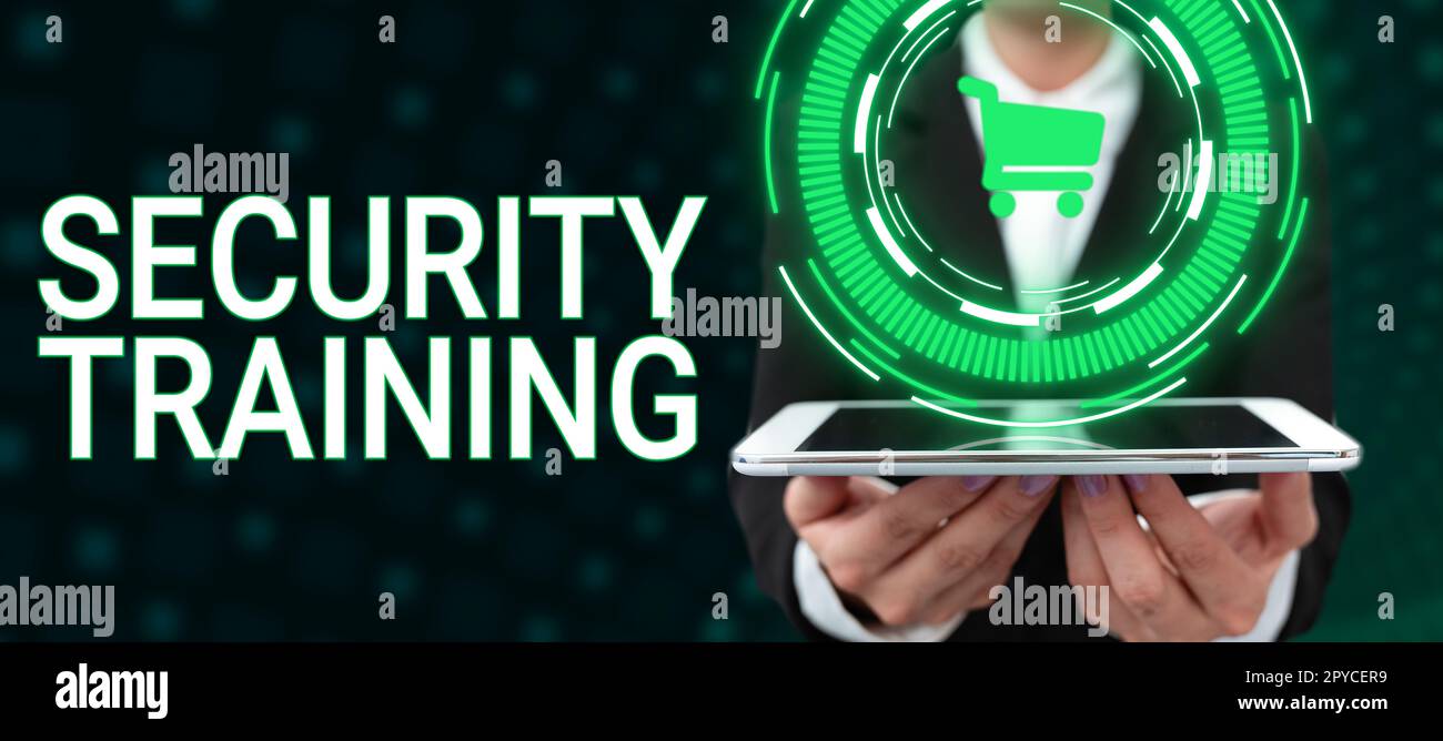 Conceptual caption Security Training. Internet Concept providing ...