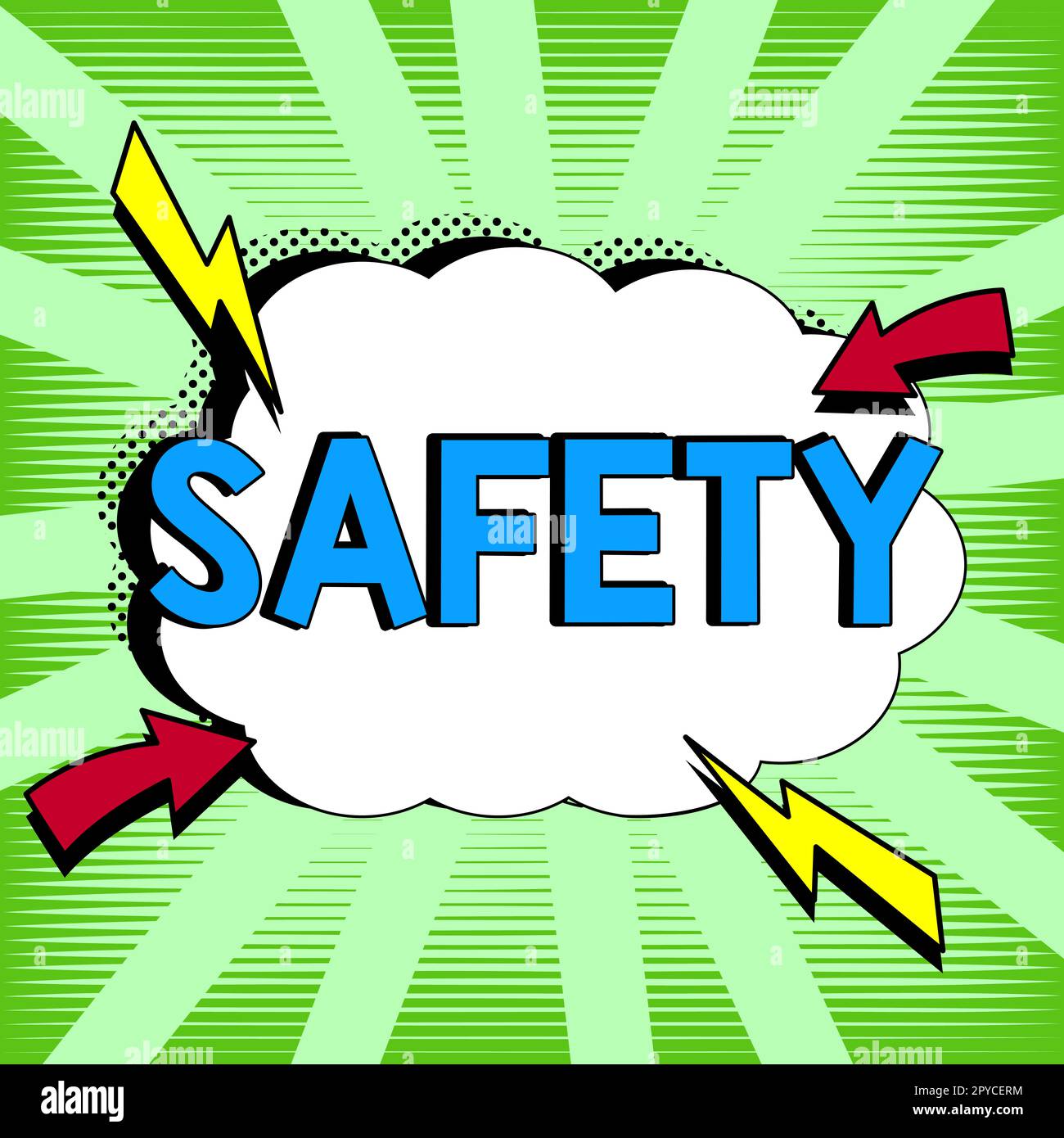 Sign displaying Safety. Business concept condition of being protected ...