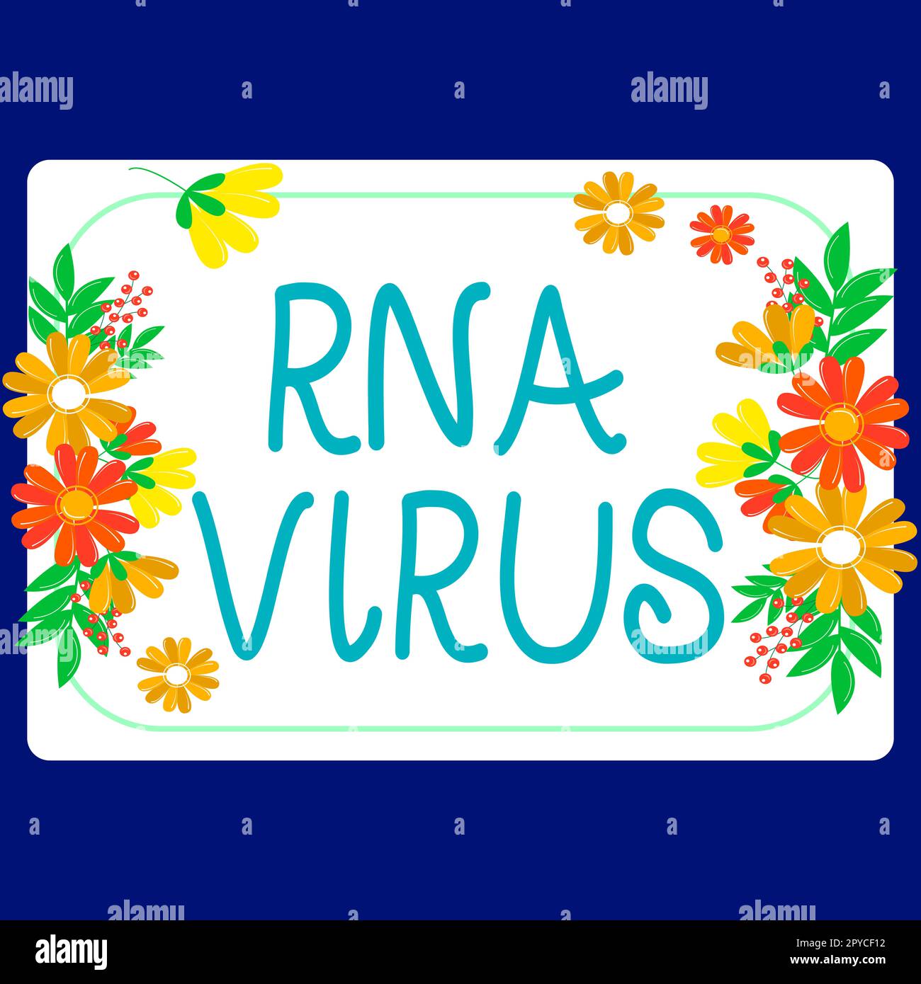Conceptual display Rna Virus. Word for a virus genetic information is ...