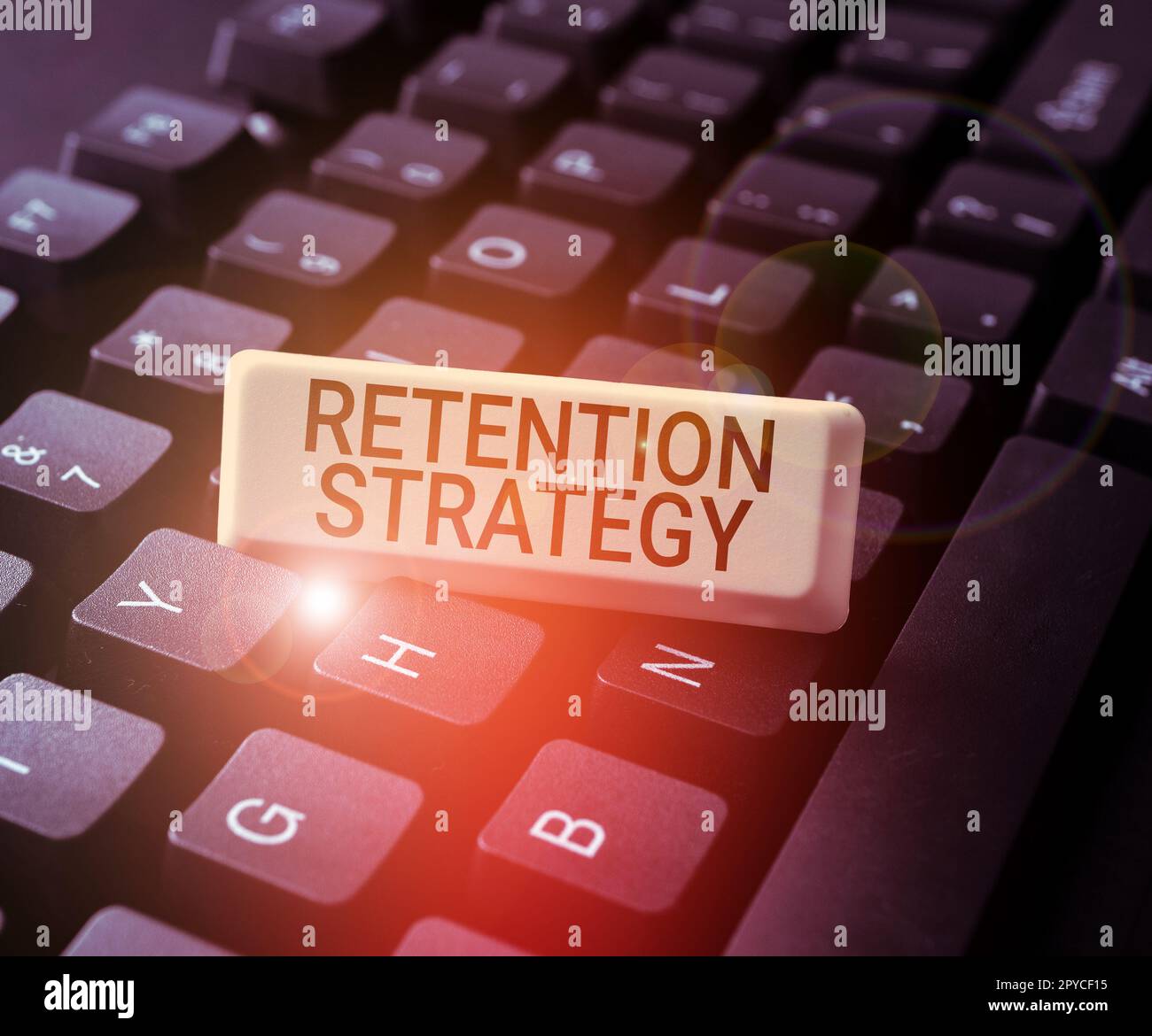 Sign displaying Retention Strategy. Business idea activities to reduce ...