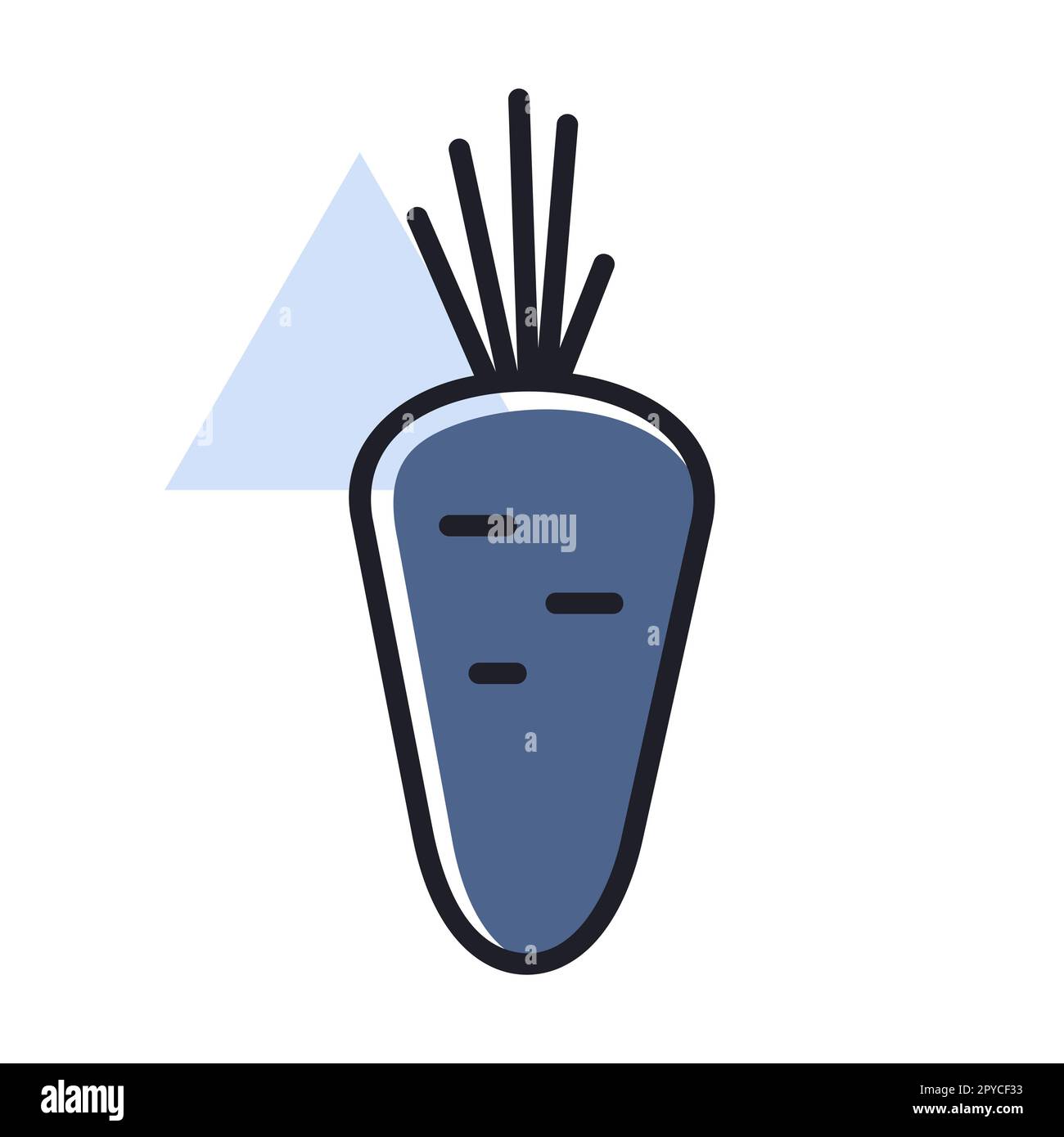 Carrot isolated design vector icon. Vegetable sign. Graph symbol for ...