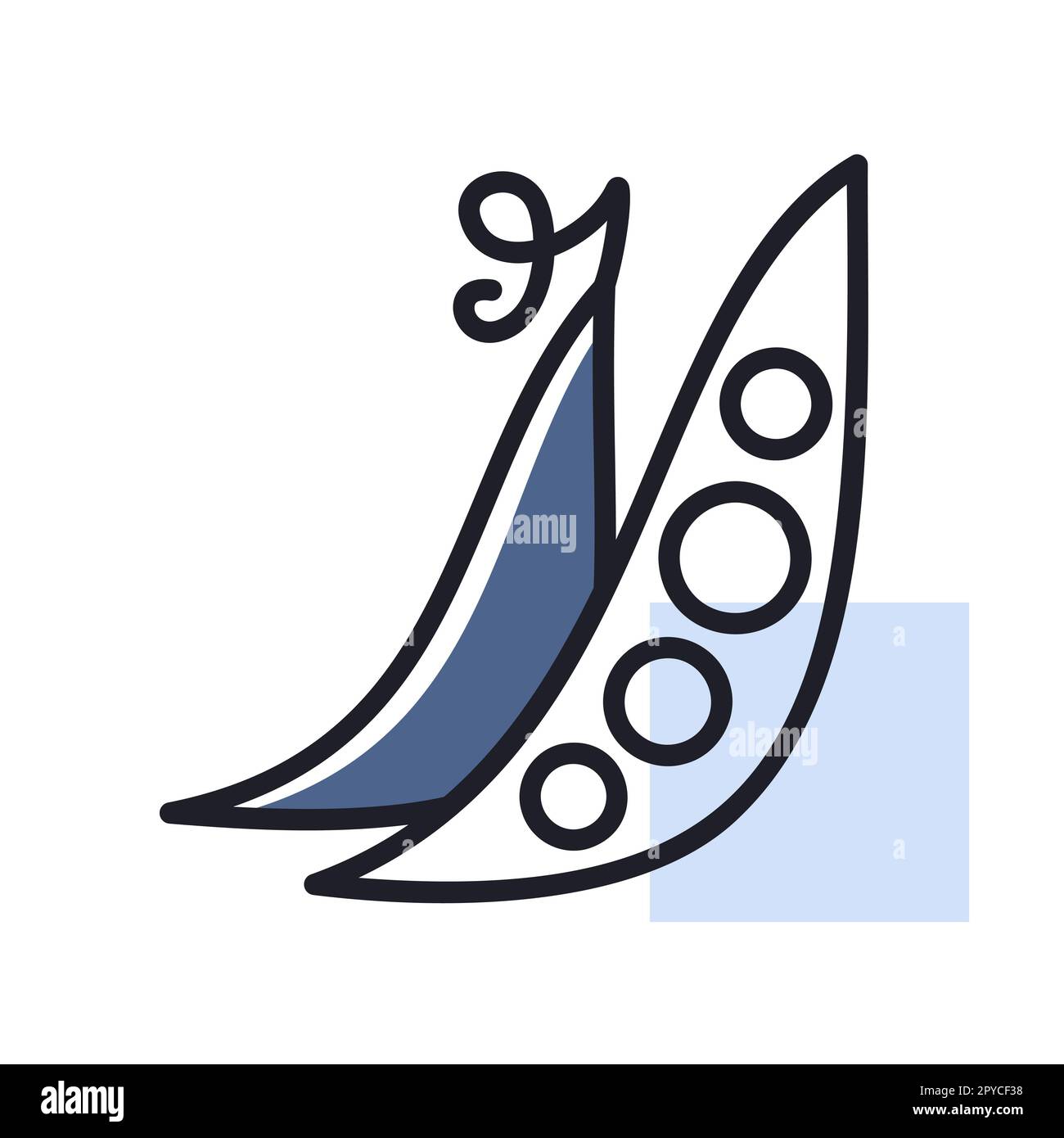 Peas isolated design vector icon. Vegetable sign. Graph symbol for food ...