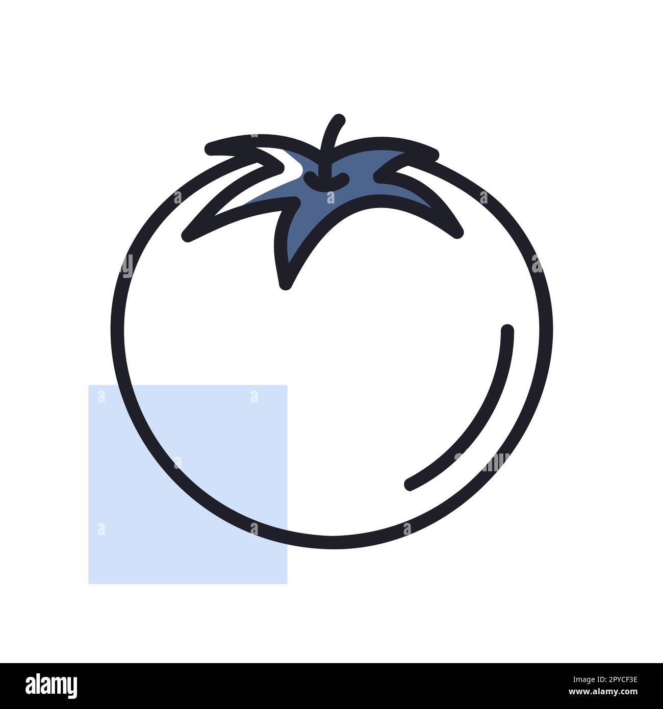 Tomato isolated design vector icon. Vegetable sign. Graph symbol for ...