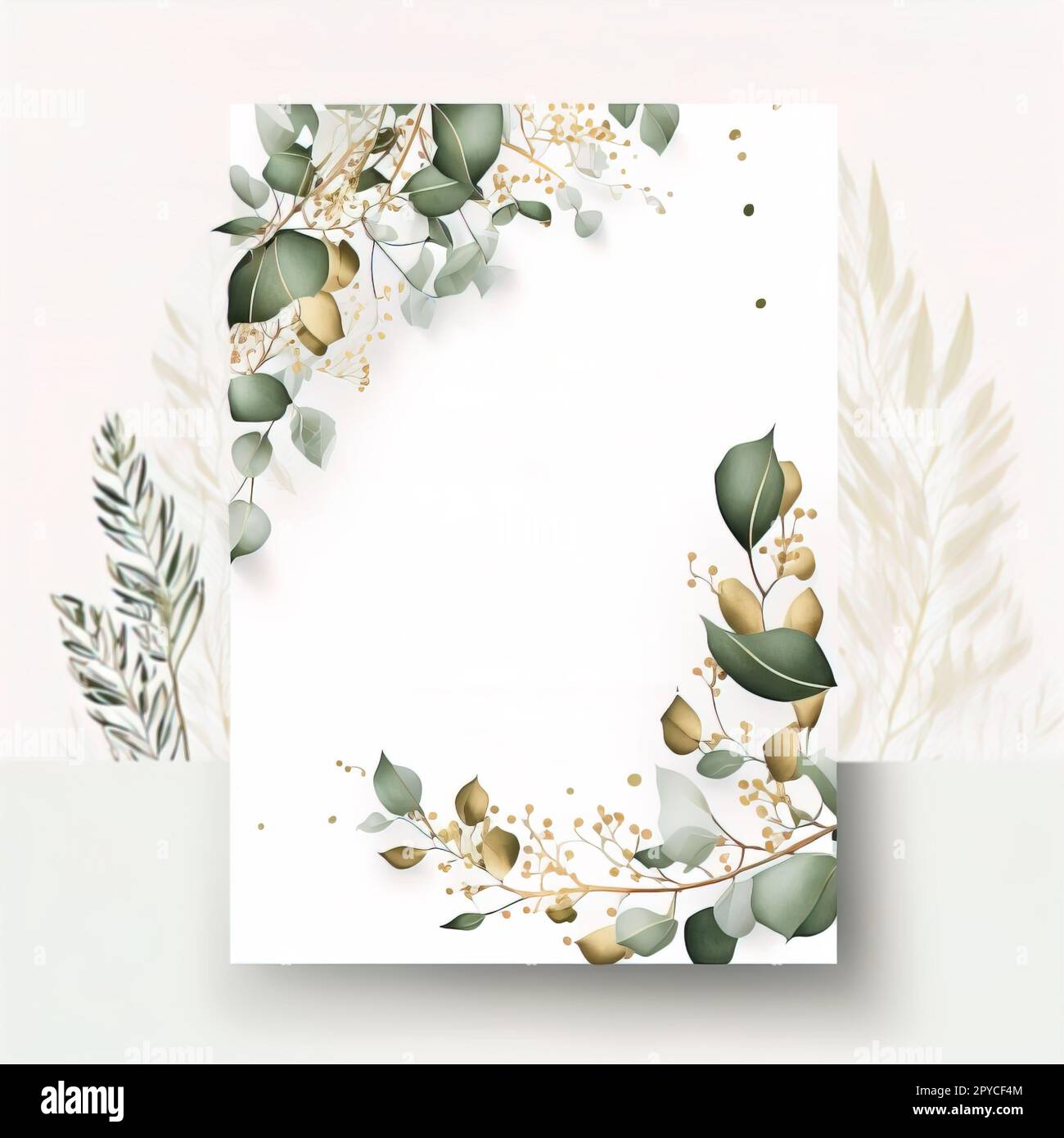 Blank Invitation Background Design 192,397 Blank Floral Invitation
