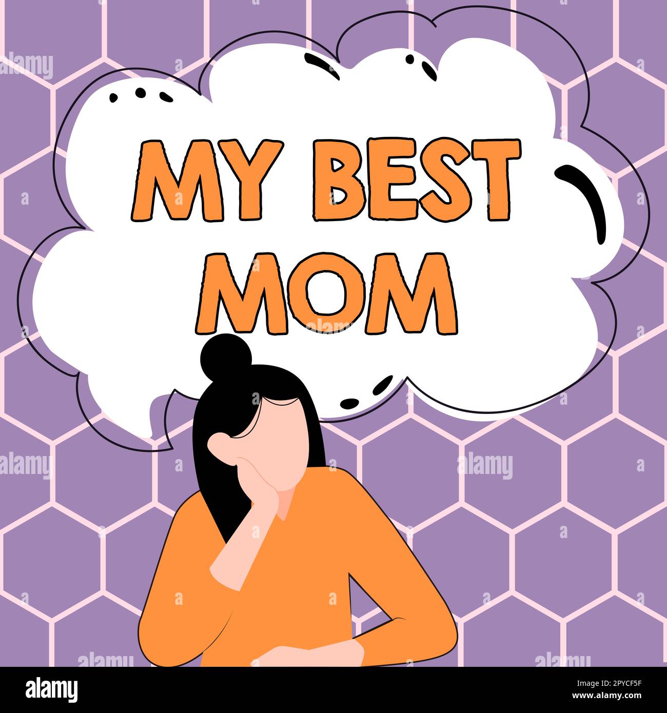 Sign Displaying My Best Mom Internet Concept Appreciation For Your Mothers Love Feelings