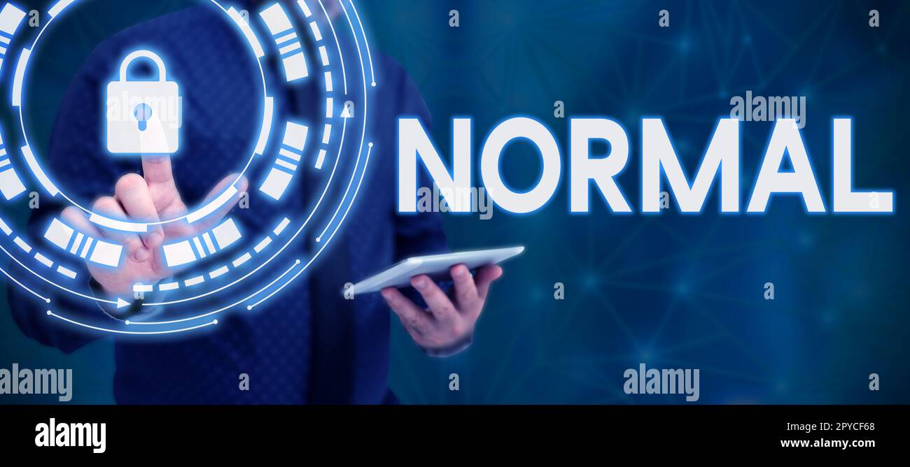 Inspiration showing sign Normal. Internet Concept system of public ...