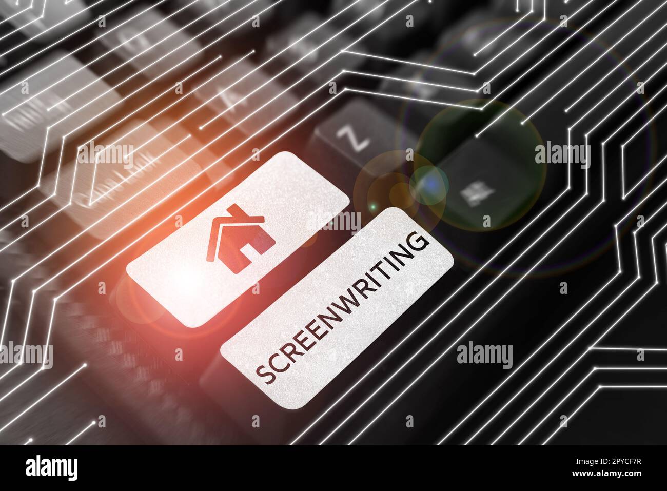 Conceptual caption Screenwriting. Concept meaning the art and craft of ...