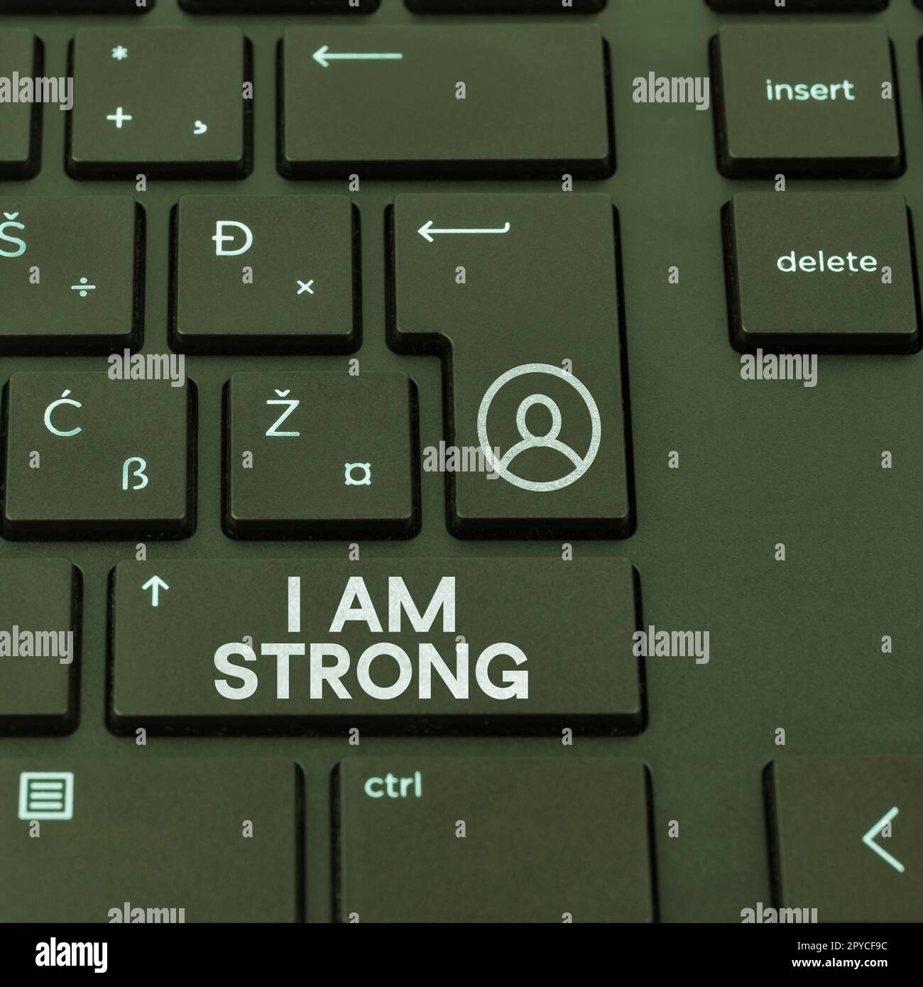 Conceptual caption I Am Strong. Internet Concept Have great strength ...
