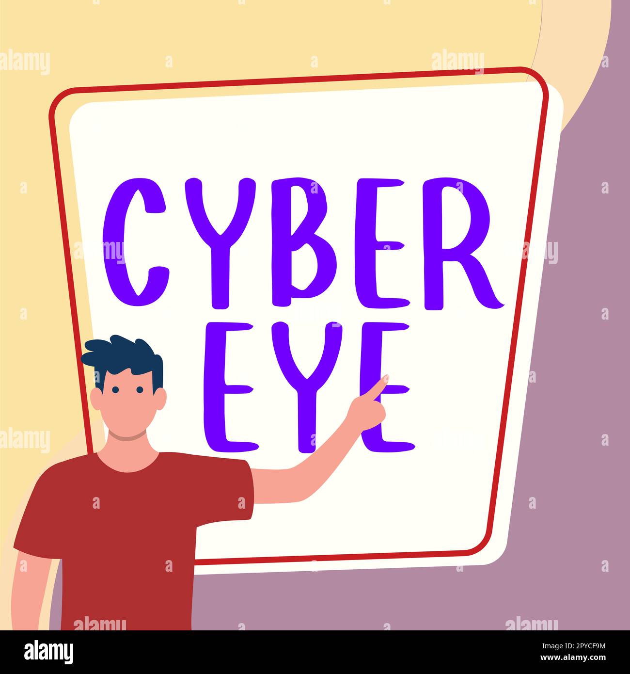 Handwriting text Cyber Eye. Business concept tool engages in building ...